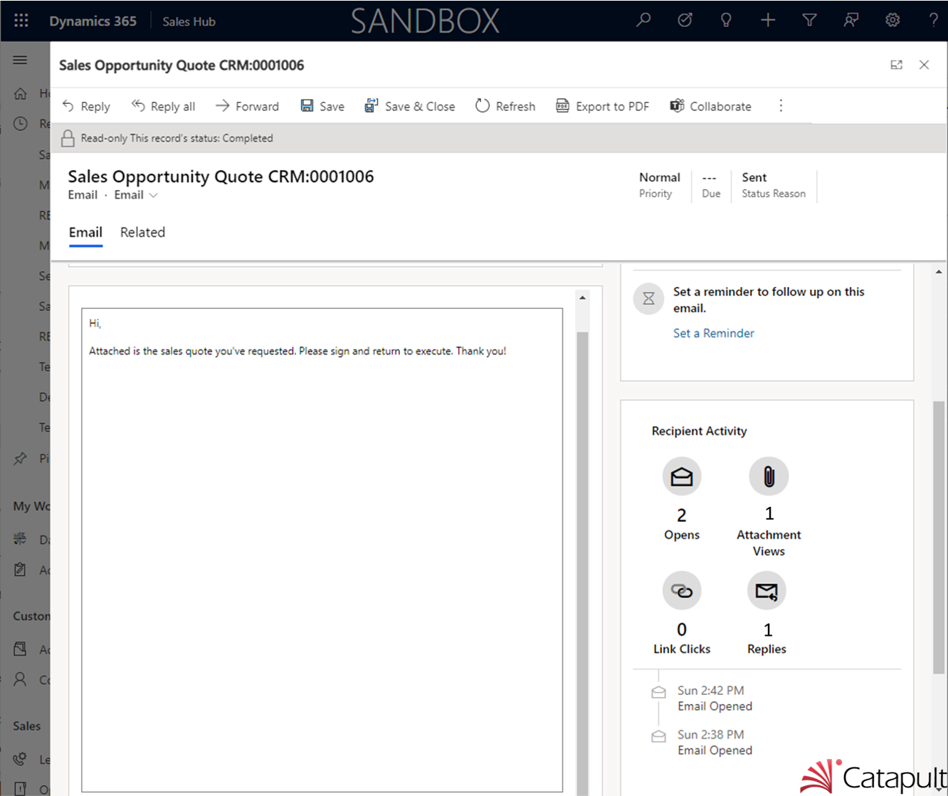 Dynamics 365 Email Engagement: Dynamics 365 Customer Engagement Plan ...
