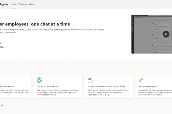 Power Virtual Agents in Microsoft Teams
