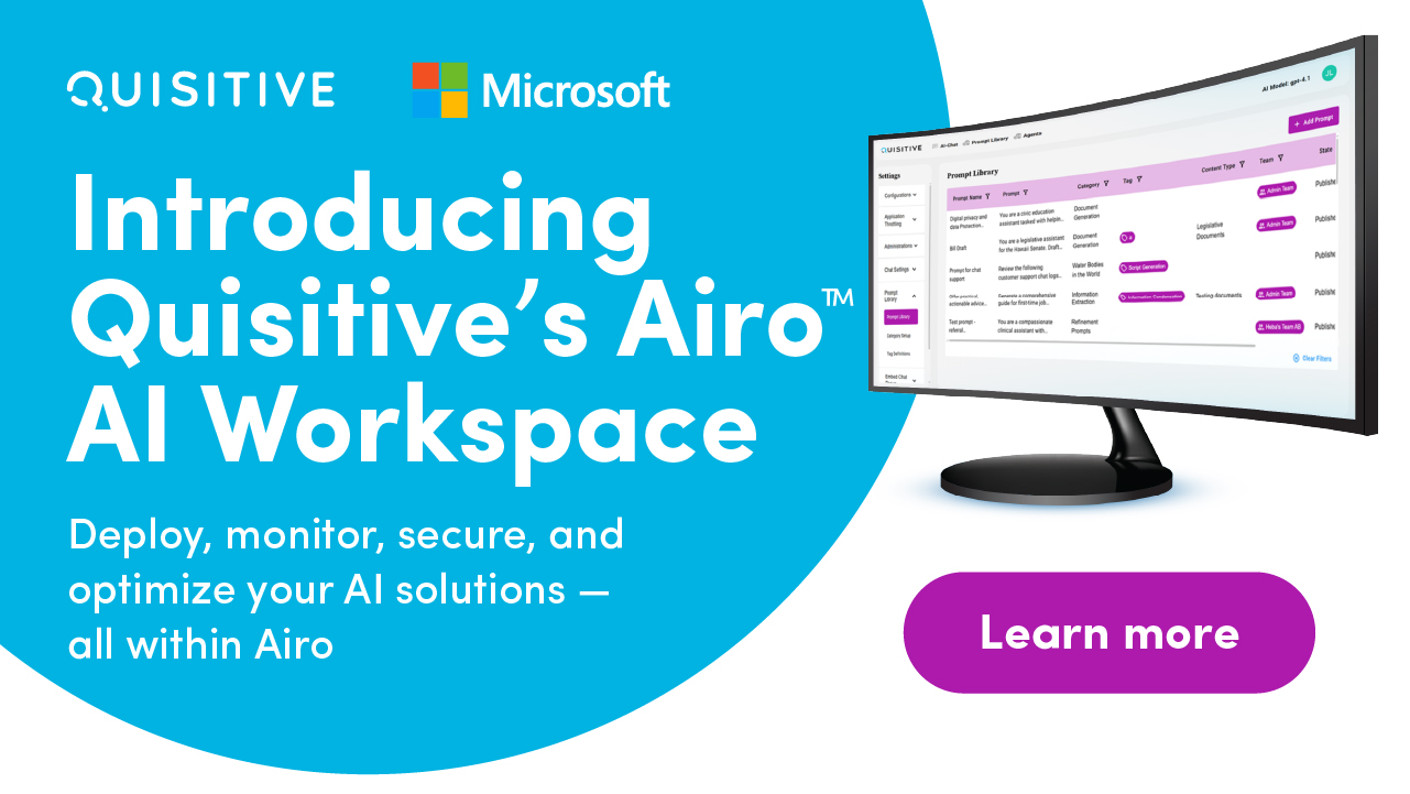 Quisitive Launches Airo™, an AI Workspace that Accelerates and Scales ...